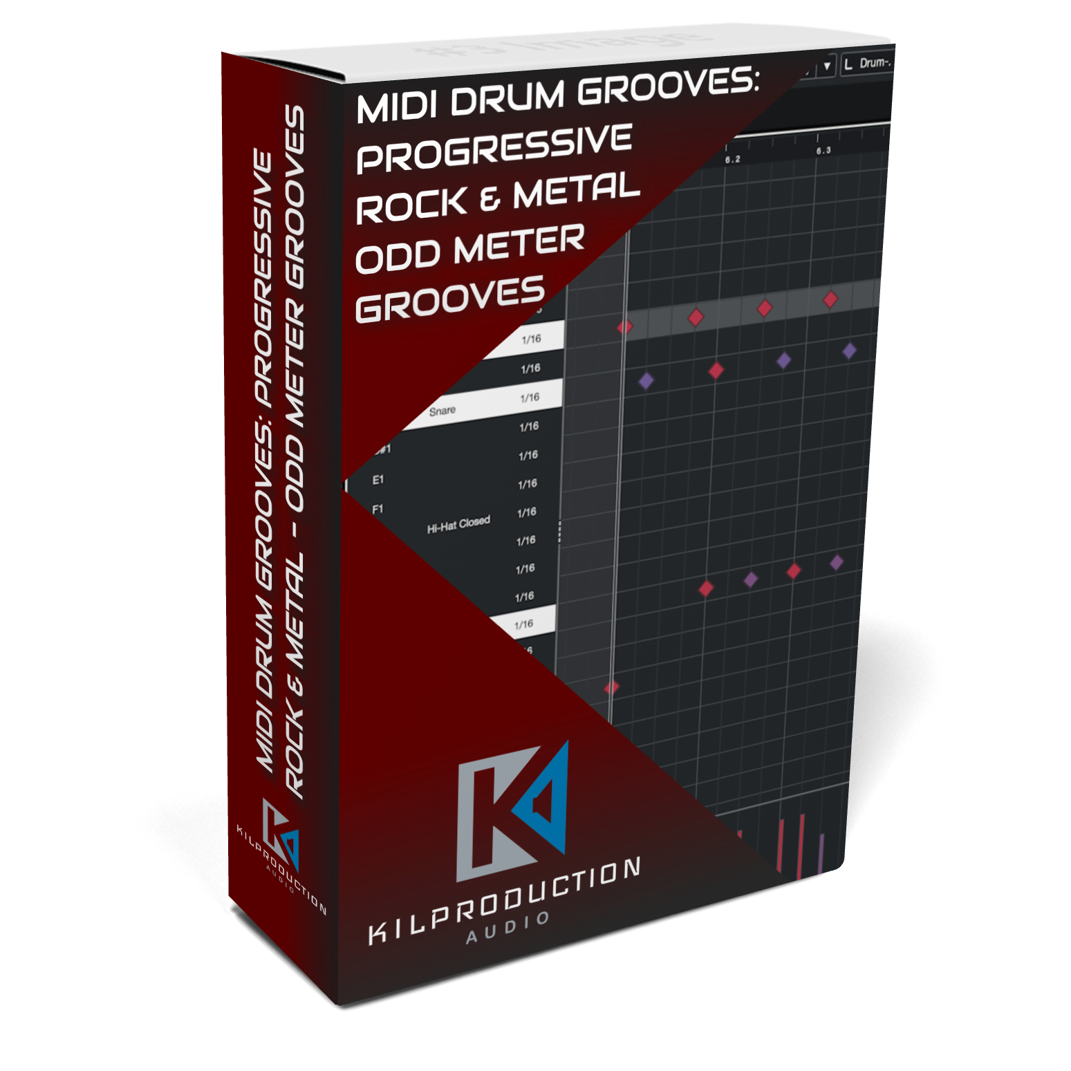 Midi Drum Grooves: Progressive Rock & Metal - Odd Meter Grooves - Kilproduction Audio