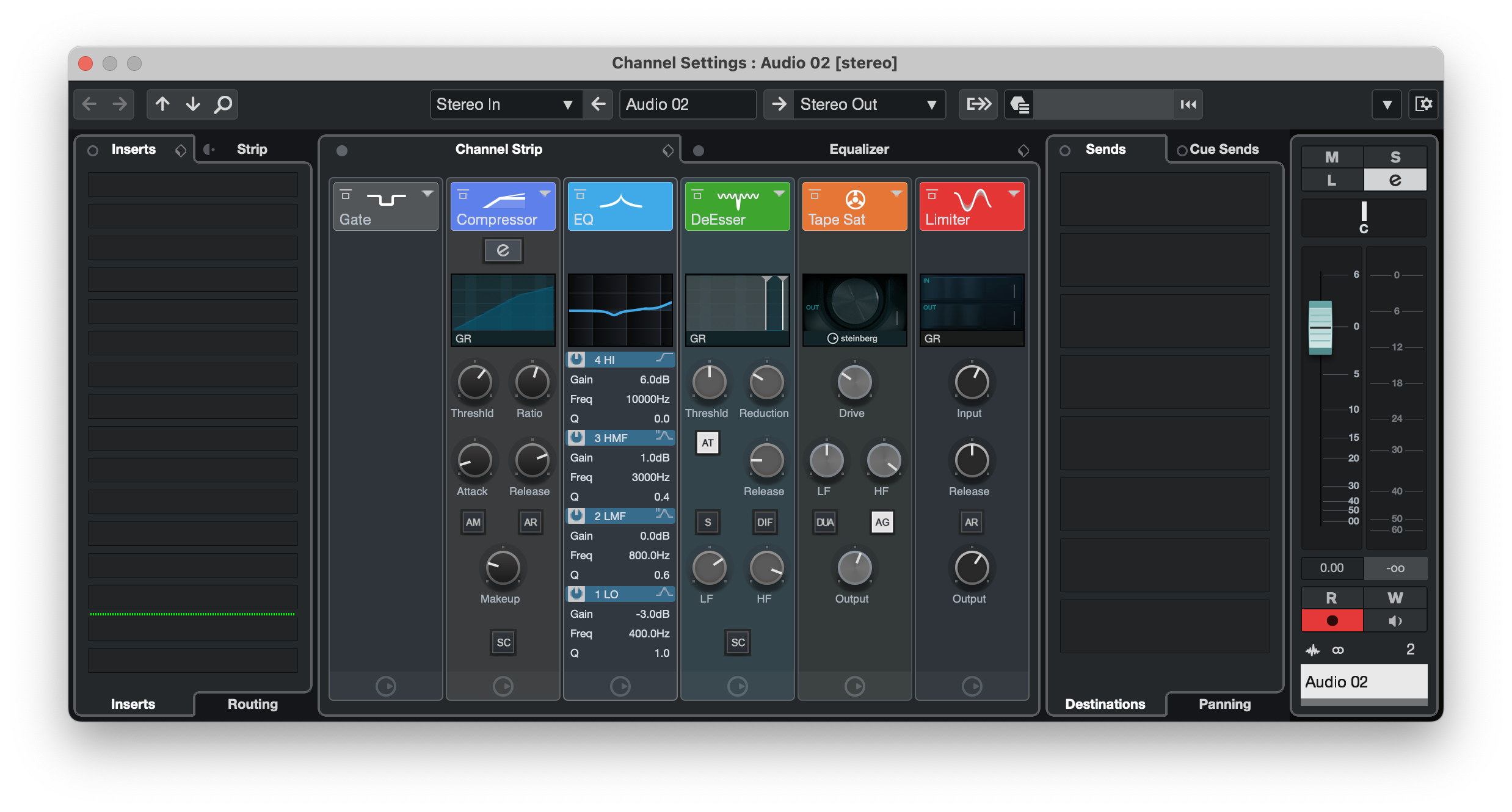 Cubase Channel Strip Presets: Heavy Vocals