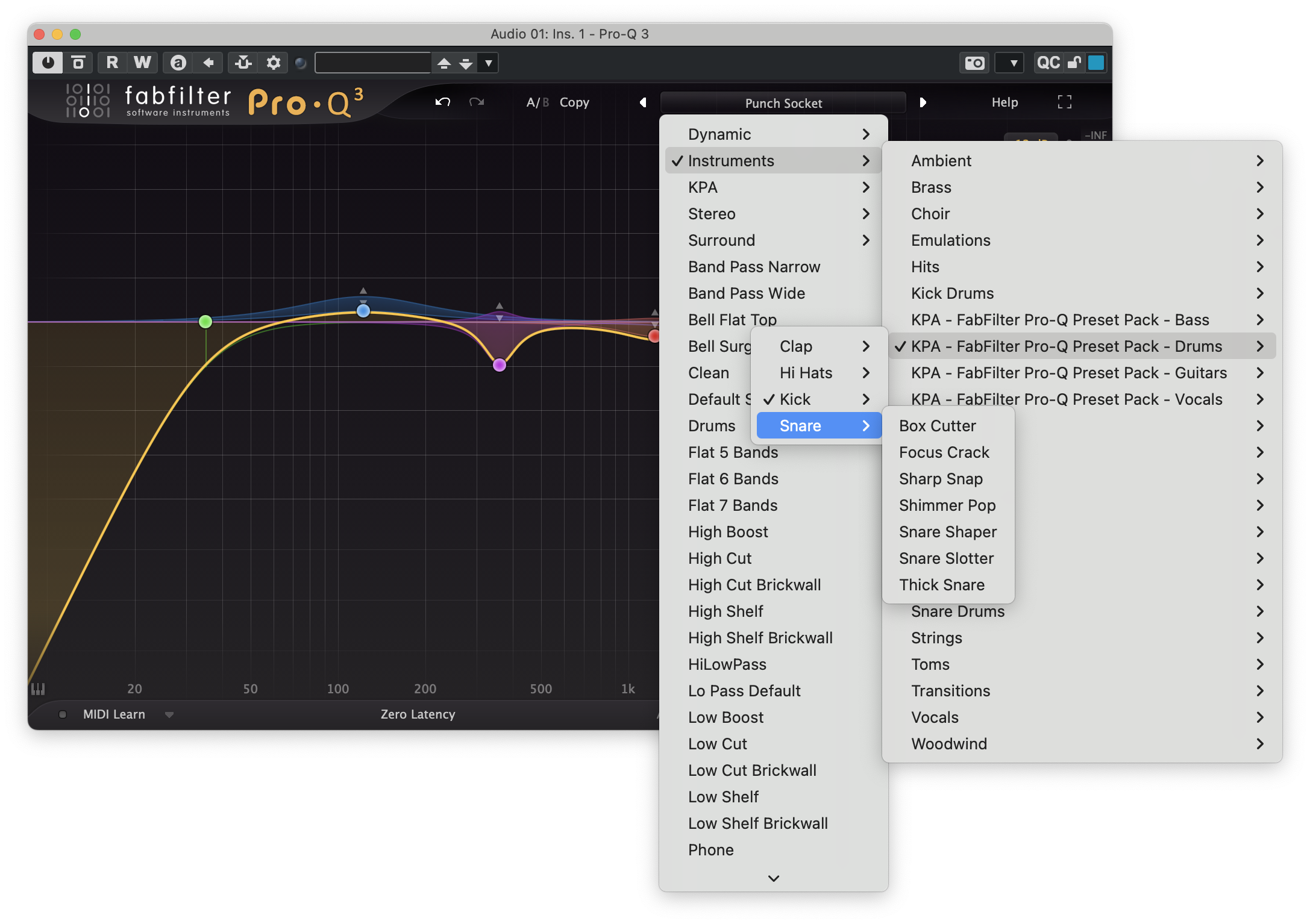 FabFilter Pro-Q Preset Pack - Drums